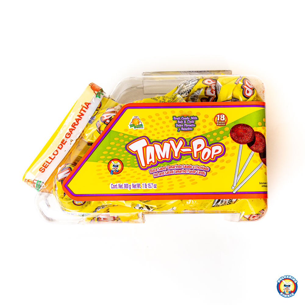 Azteca Tamy Pop 18pc | Discover the Sweet-Sour Taste of Tamarindo Candy