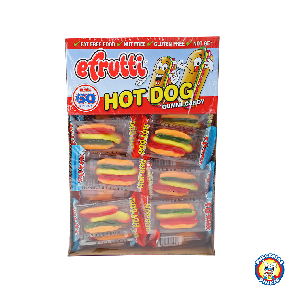 eFrutti Hot Dog Gummi 60pc | Gummy Candy – a World of Varied Textures ...