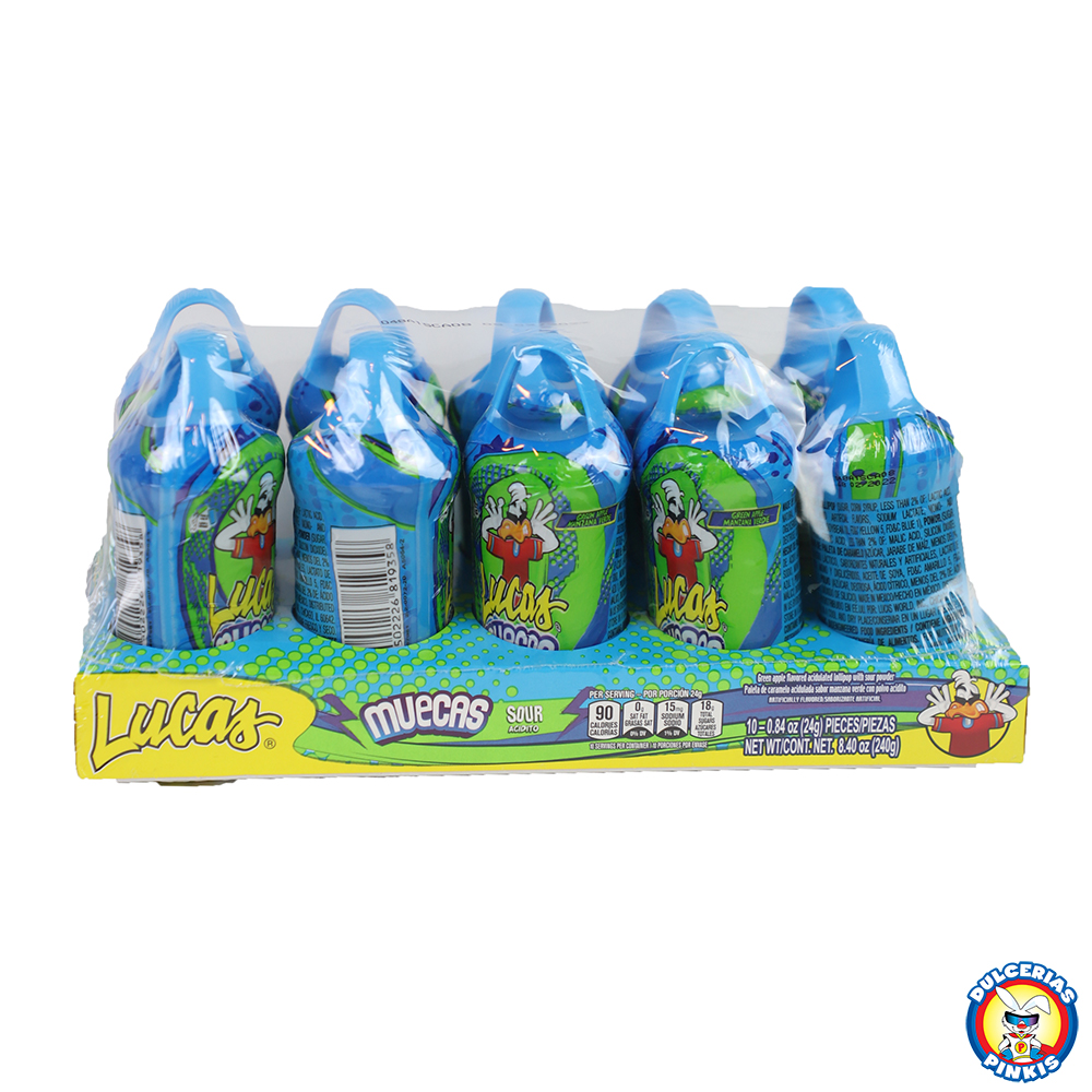 Lucas Muecas Sour Candy 10pc | Try the Wild Taste of Lucas Powder Candy!