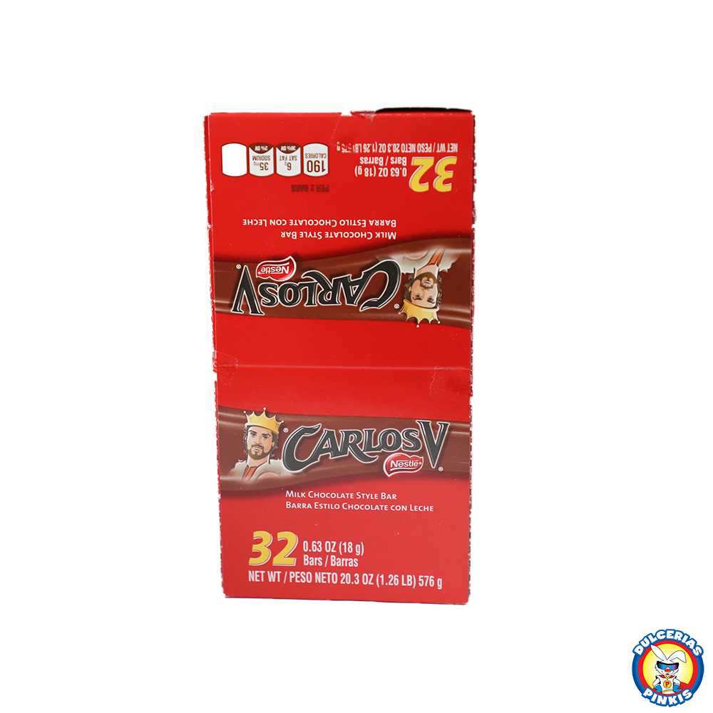 Nestle Carlos V 32pc | Dulcerias Pinkis Most Popular Mexican chocolate ...