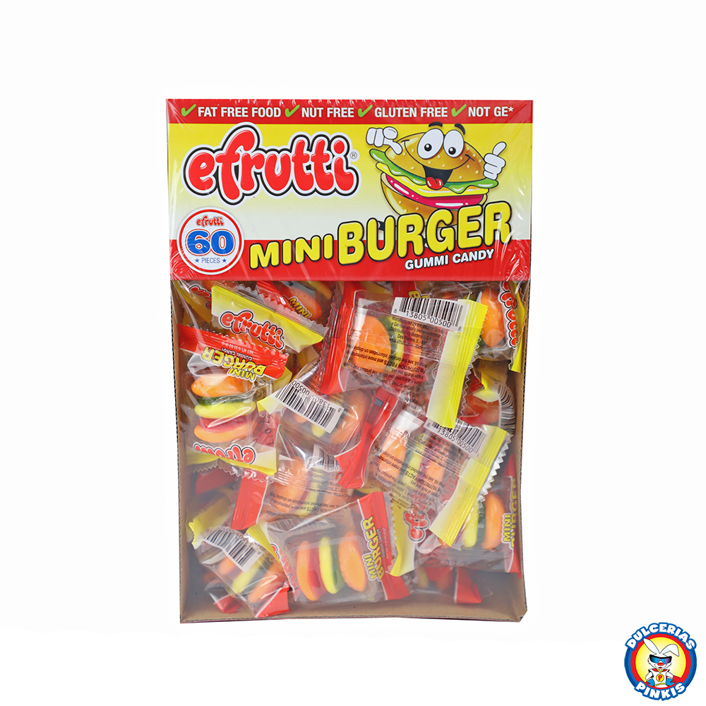 eFrutti Mini Burgers Gummi 60pc | Gummy Candy – a World of Varied ...