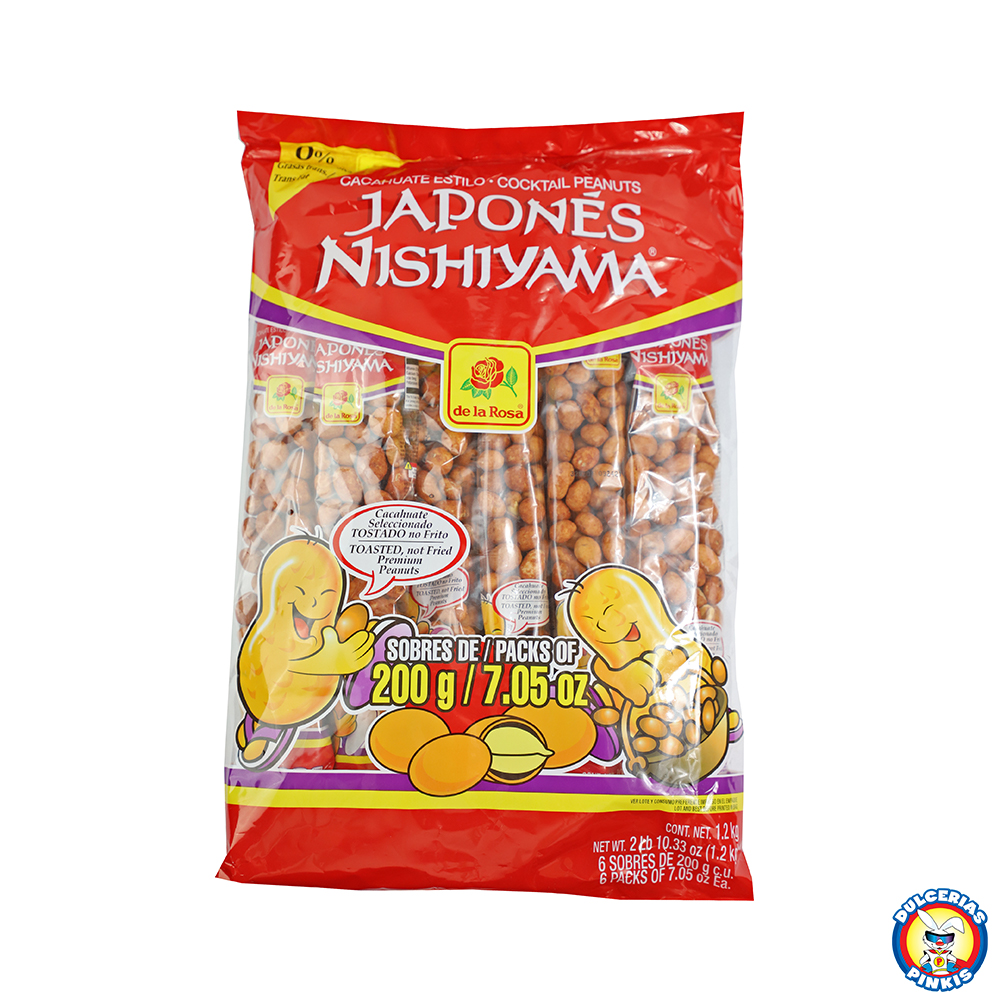De La Rosa Nishiyama Peanuts 6pc | Mexican peanuts, a flavorful snack ...