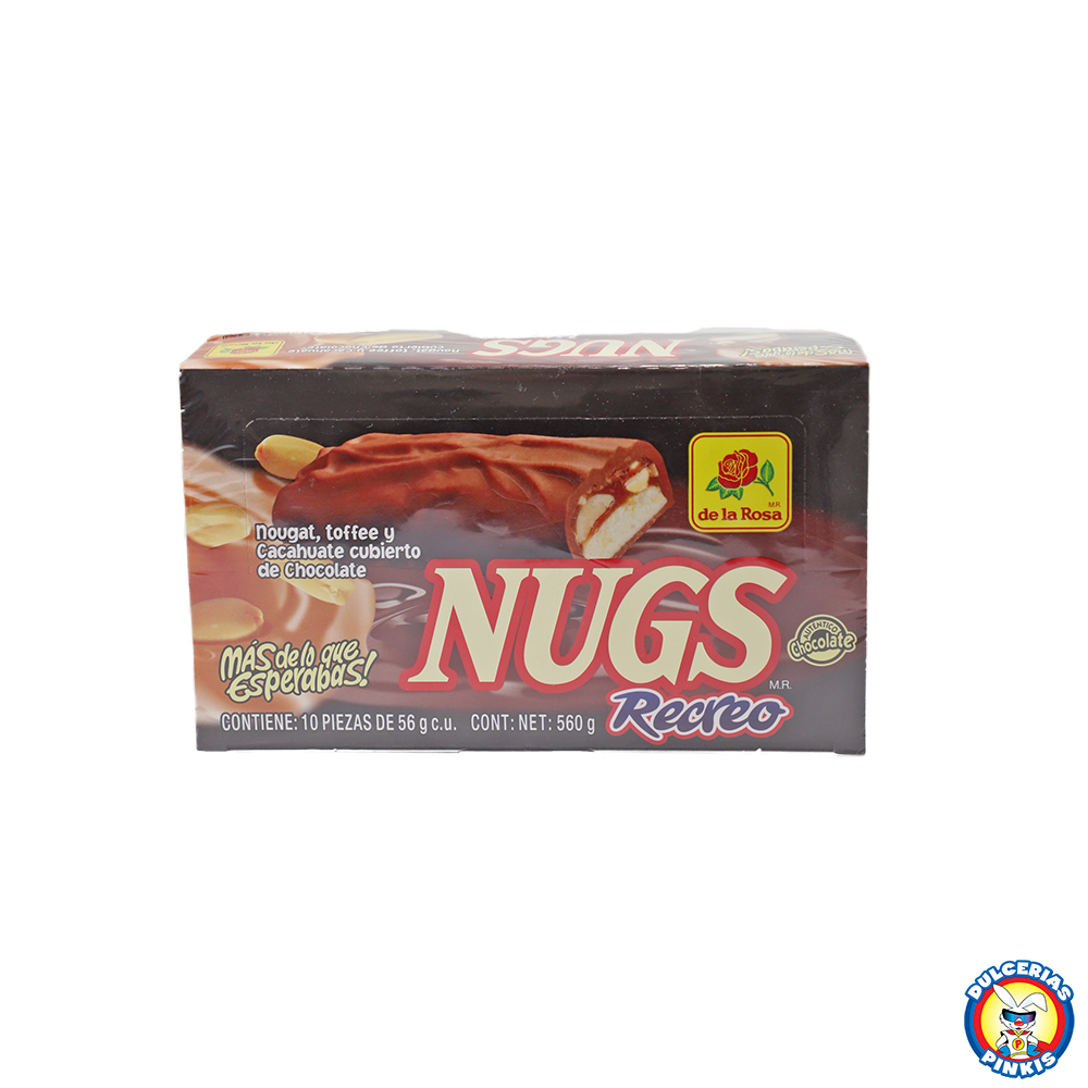 De La Rosa Chocolate Nugs Recreo 10pc | Dulcerias Pinkis Most Popular ...