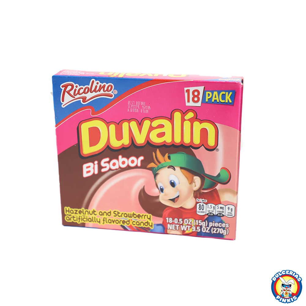 Ricolino Duvalin Hazelnut Strawberry 18pc | Dulcerias Pinkis Most Popular Mexican chocolate ...