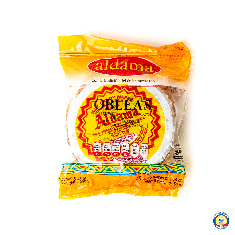 Aldama Oblea Cajeta Mediana 5pc | Obleas
