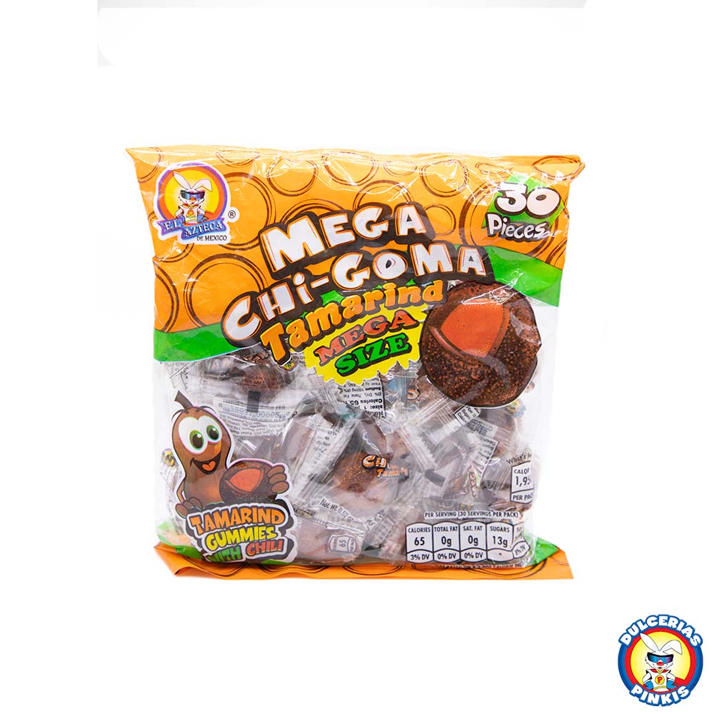 Azteca Mega Chi Goma Tamarindo 30pc | Gummy Candy – a World of Varied ...