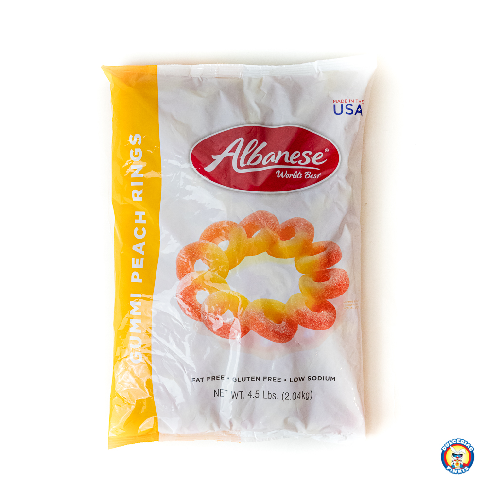 Albanese Gummi Peach Rings 4.5lb | Gummy Candy – a World of Varied ...