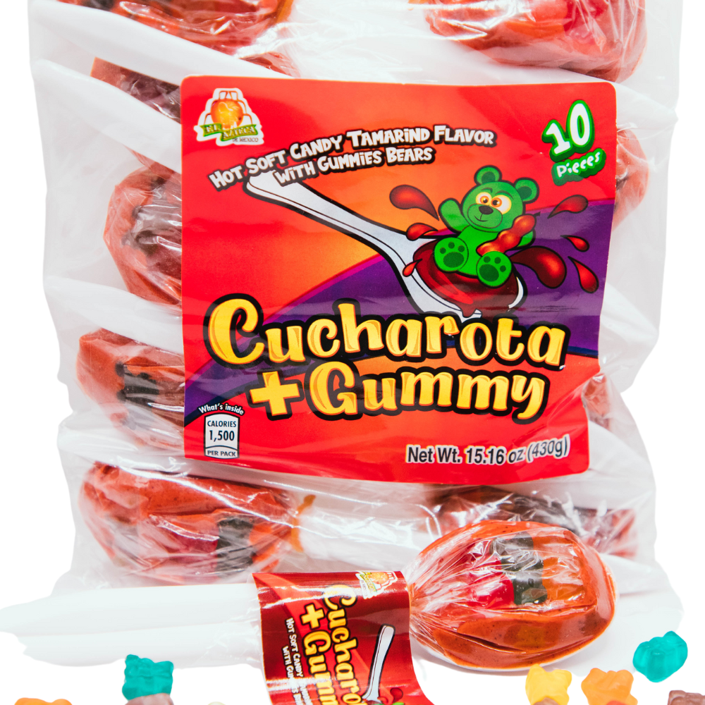 Azteca Cucharota with Gummy 10pc | Discover the Sweet-Sour Taste of ...